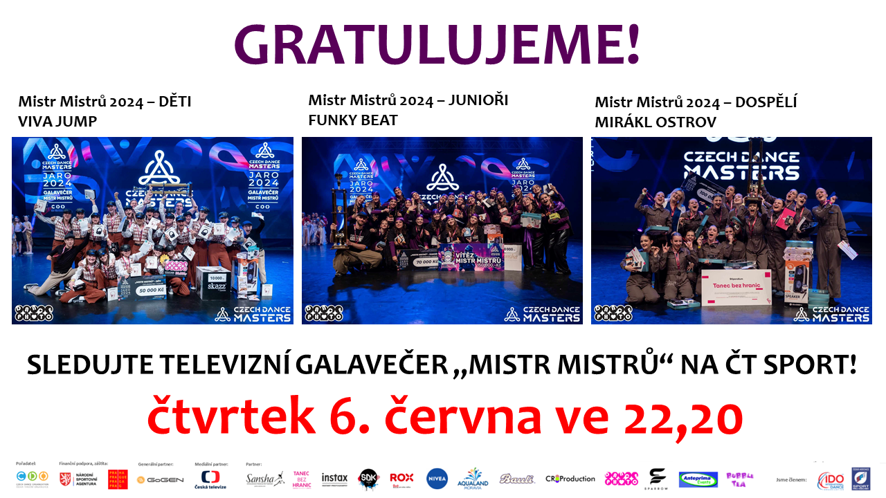 MISTR MISTRŮ 2024 - Czech Dance Organization